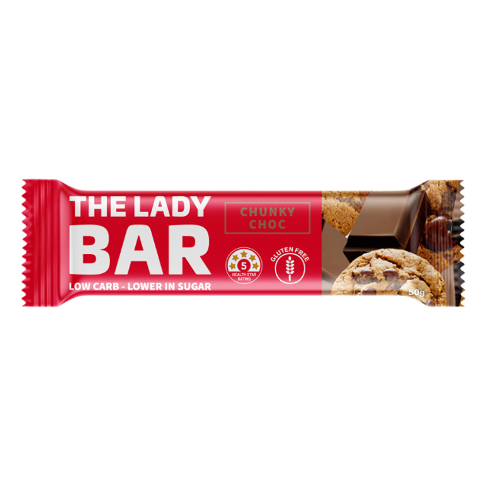 Buy The Lady Bar Chunky Choc Protein Bar 50g Australia