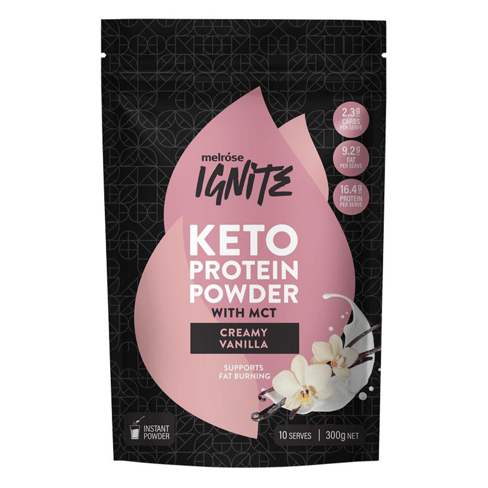 Buy Melrose Ignite Keto Protein Powder with MCT Creamy Vanilla Online