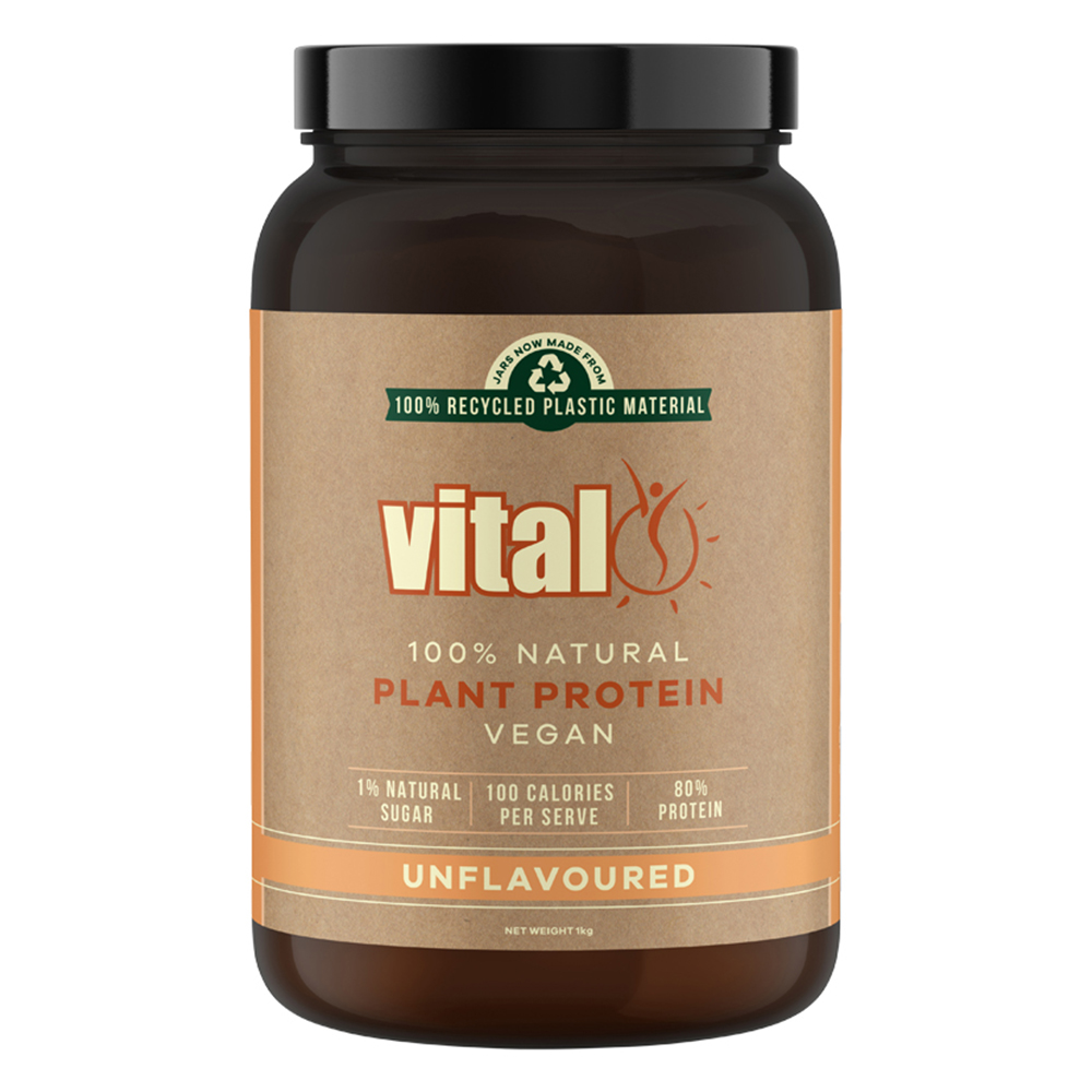 Buy Vital Plant Protein Powder Unflavoured Australia | 500 gm & 1 kg