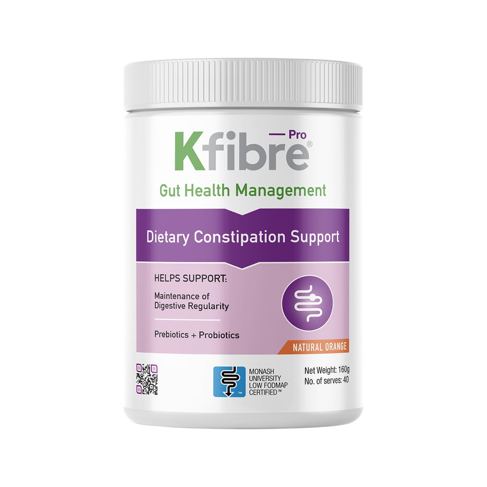 Kfibre Pro Dietary Constipation Support Powder Natural Orange