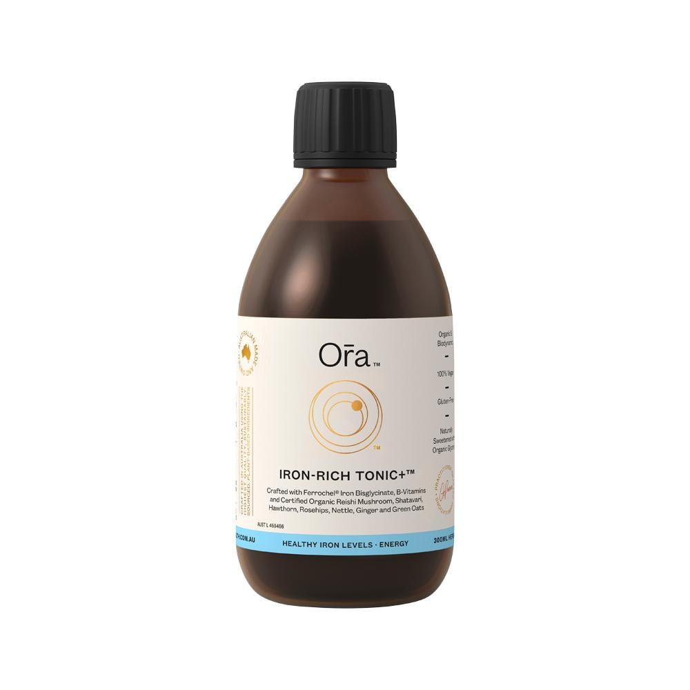 Buy Ora Iron-Rich Tonic + Healthy Iron Levels Energy Herbal Oral Liquid ...