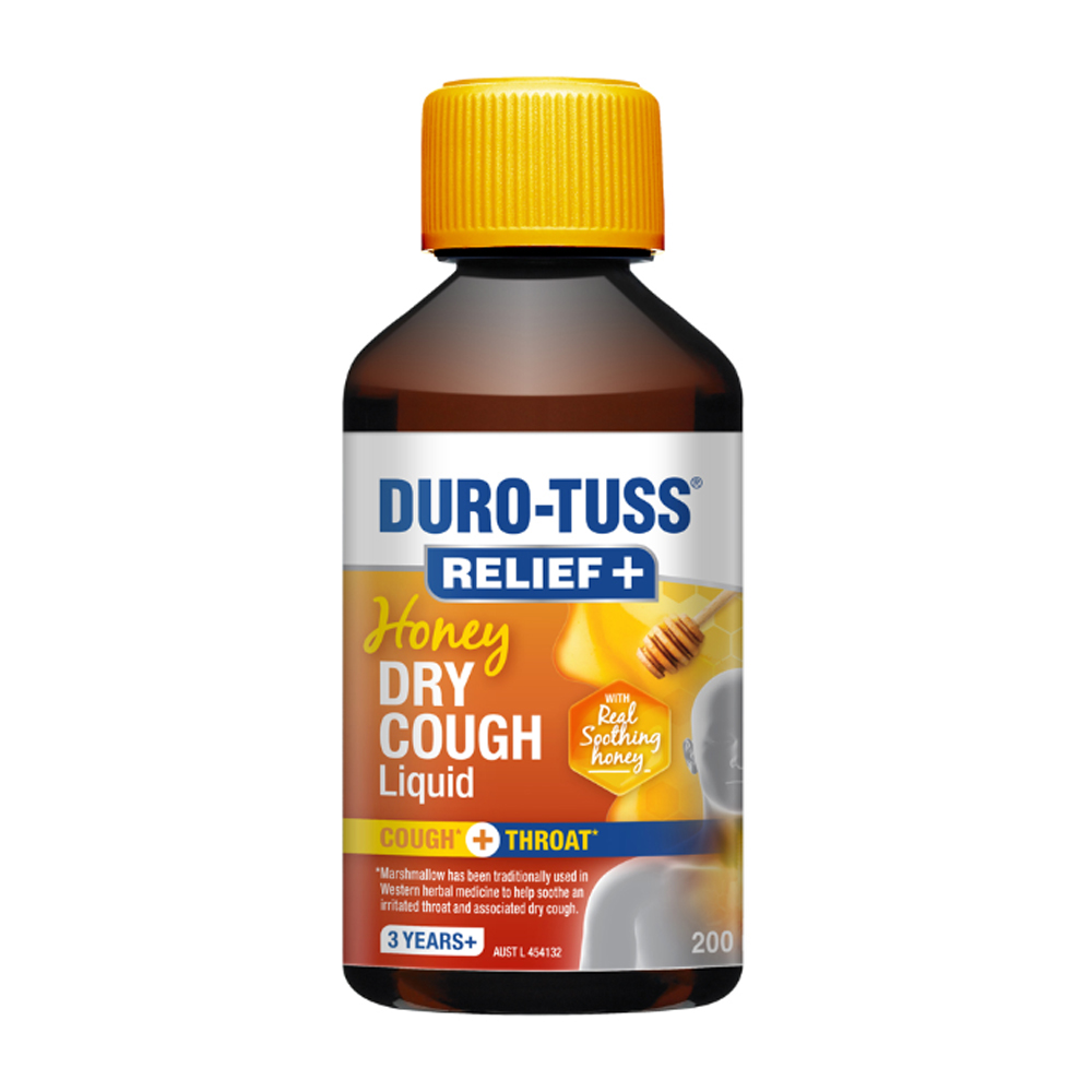 Buy Duro-Tuss Honey Dry Cough Liquid 200mL Australia